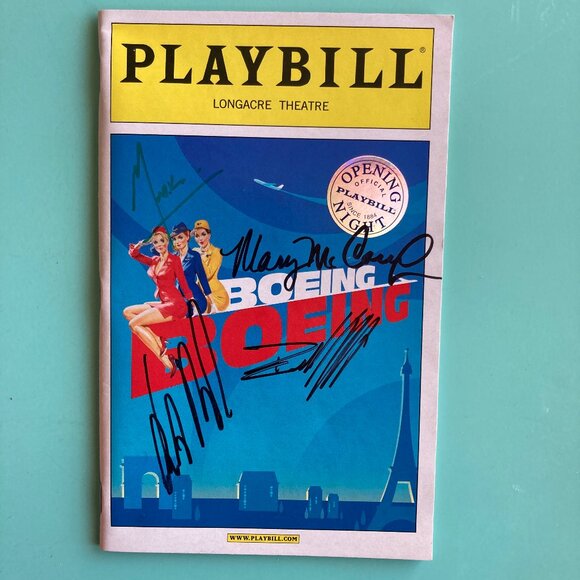 Autograph | Other | Boeingboeing Signed Playbill Mark Rylance Mary Mccormack Bradley Whitford ...